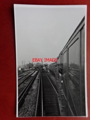 PHOTO DOWN ELECTRIC TRAIN GOING THRO ESHER RAILWAY STATION 1955 | eBay UK