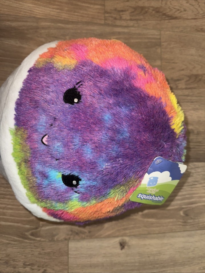 SQUISHABLE Comfort Food Snow Cone Snocone shaved ice icee XL Plush 16" rainbow | eBay
