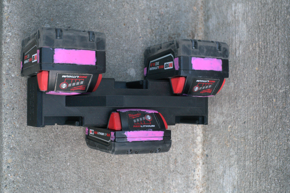 Milwaukee M18 6 Pack Battery Caddy Carrying Case Battery Holder | eBay