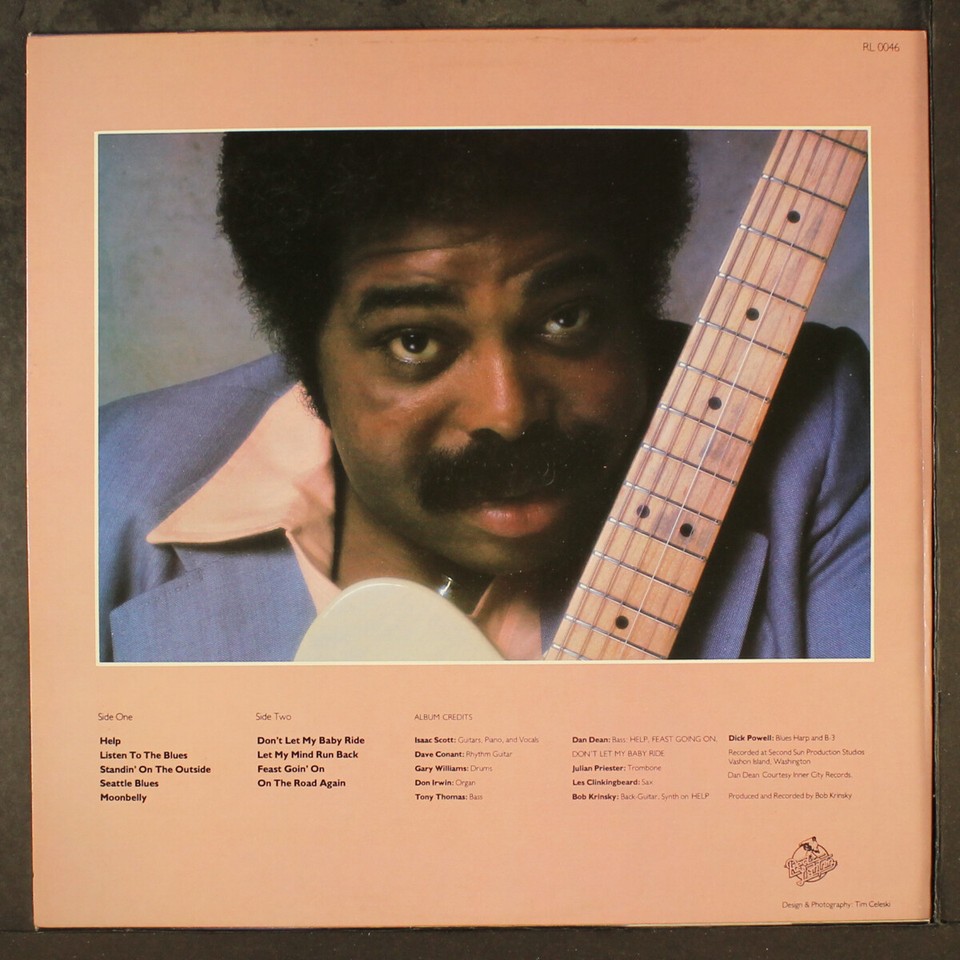 ISAAC SCOTT: big time blues man RED LIGHTNIN' 12" LP 33 RPM UK | eBay