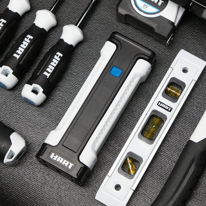 HART Dual Axis Rechargeable Handheld Work Light with Flashlight ...