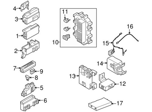 24370C9900 Nissan Connector assy-fusible link 24370C9900, New Genuine ...