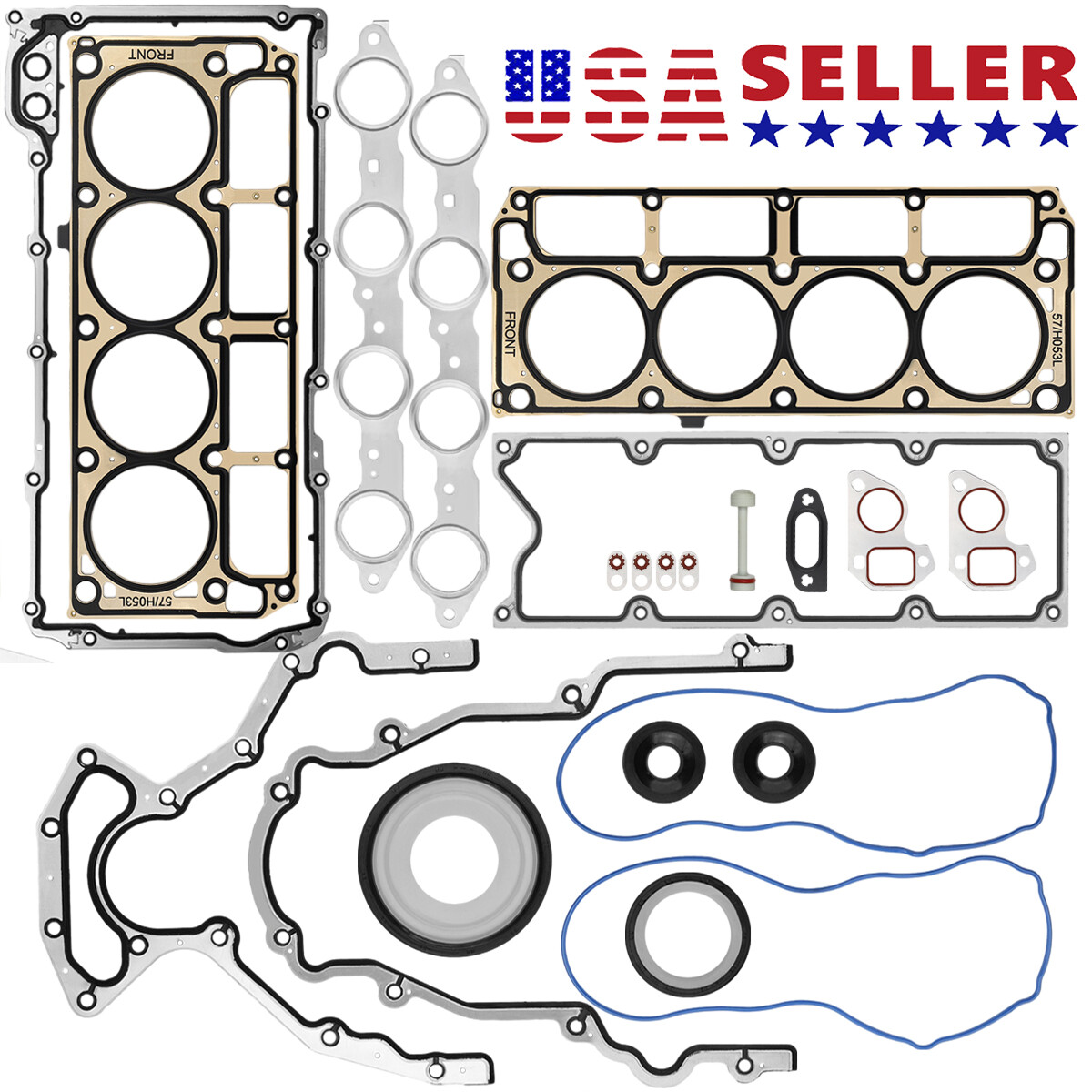 New LS Gasket Set Kit &LS9 Head Gaskets LS1/LS6/LQ4/LQ9/4.8/5.3/5.7/6 ...