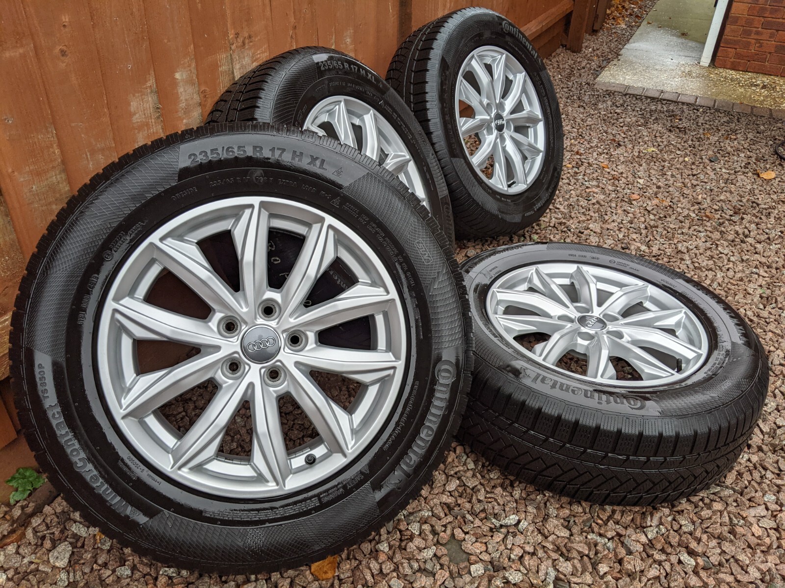 Genuine Audi Q5 17 inch ALLOY WHEELS WINTER TYRES 80A601025J 5x112 Q4 ...