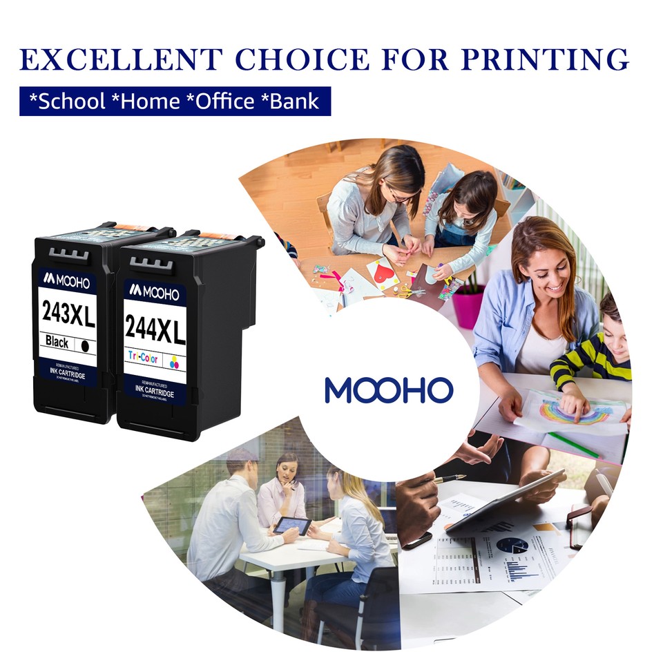 2PK PG-243XL Black Ink Cartridge for Canon 243 PIXMA MG2520 MG3020 ...