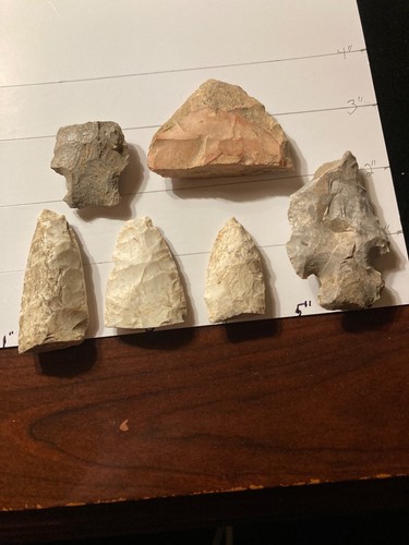 SE Iowa- mostly Henry County broken Native American flint pieces some ...