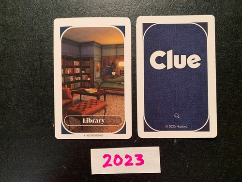 Clue 2023 Library Location Card Game Replacement Pieces | eBay