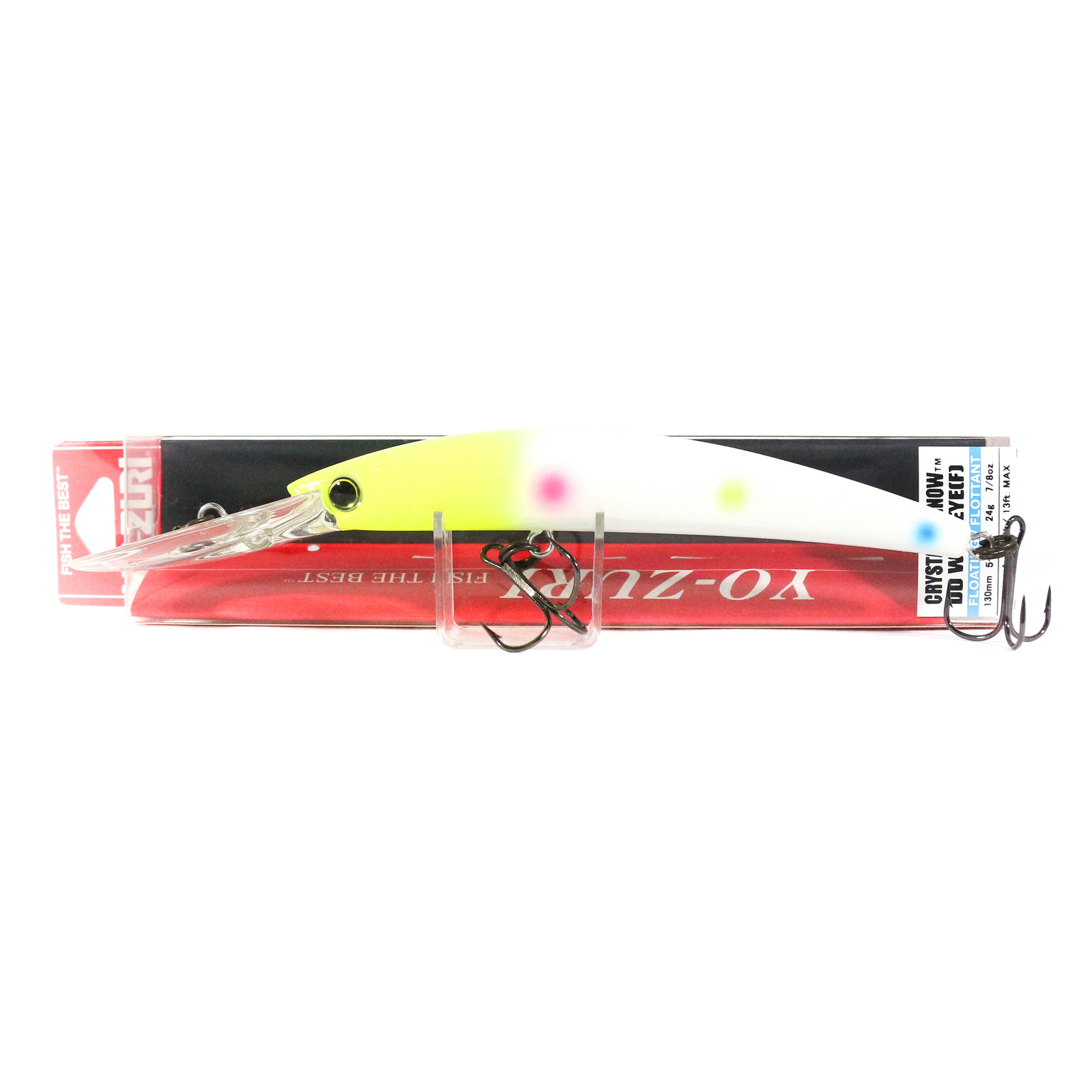 Yo Zuri Crystal Minnow DD Walleye 130 mm Floating Lure R1301-WB (3686 ...