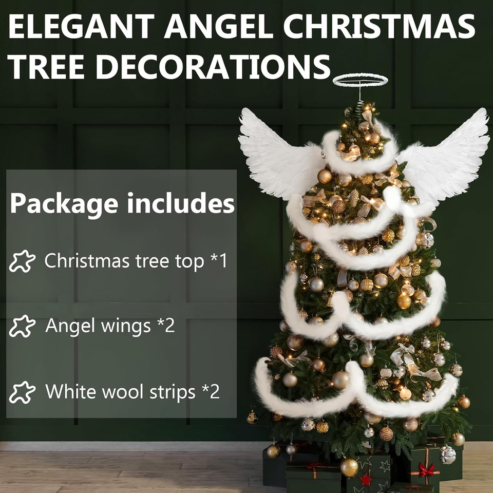 Angel Christmas Tree Decor Set Christmas Tree Topper Kit 1 Angel ...