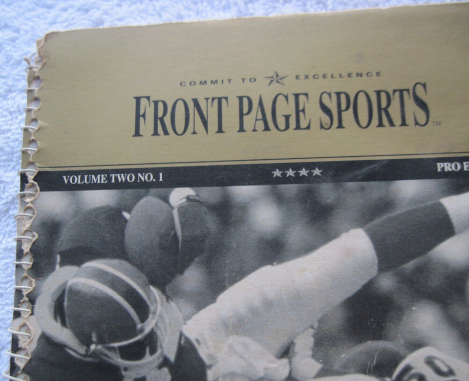 Front Page Sports Football Pro Spiral Bound PC Game Play Reference ...