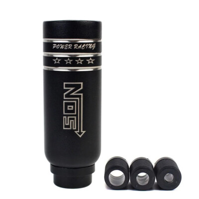 10CM Racing Universal NOS JDM Black Aluminum Gear Shift Knob Shifter ...
