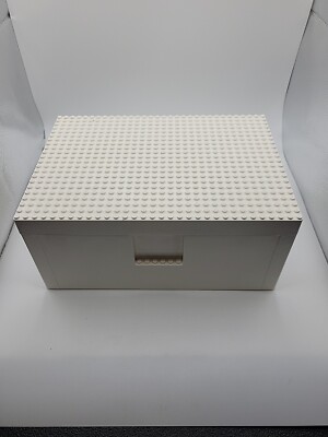 IKEA BYGGLEK LEGO White Box With Lid. 10 X 7 X 4.5 | eBay