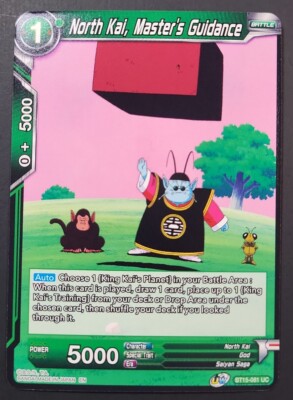 Dragon Ball Super CCG Saiyan Showdown North Kai, Master's Guidance BT15 ...