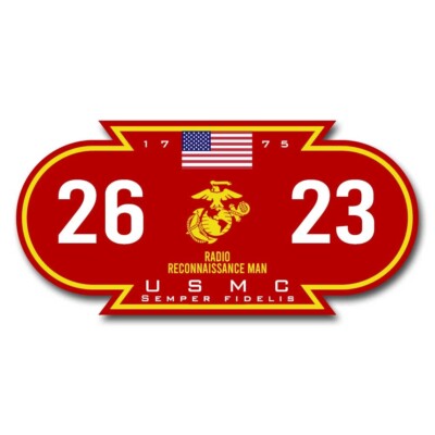 USMC 2623 MOS Decal - PriorService Decal - USMC Veteran Decal - USMC 3 ...