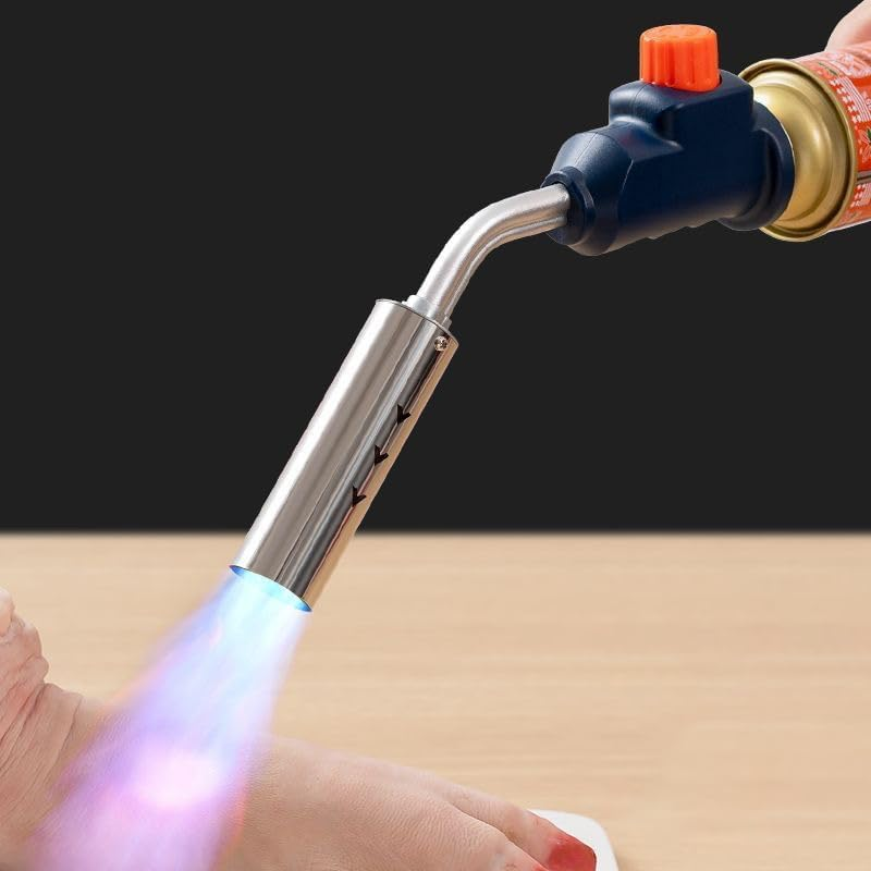 FOJI Gas Burner, Gas Blow Torch,Flame Adjustable, Butane Blow Torch ...