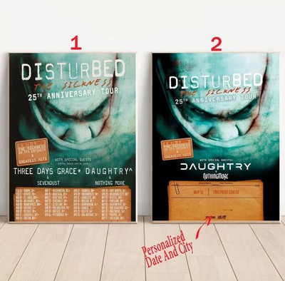 Custom Disturbed - Tour 2025 Poster | eBay