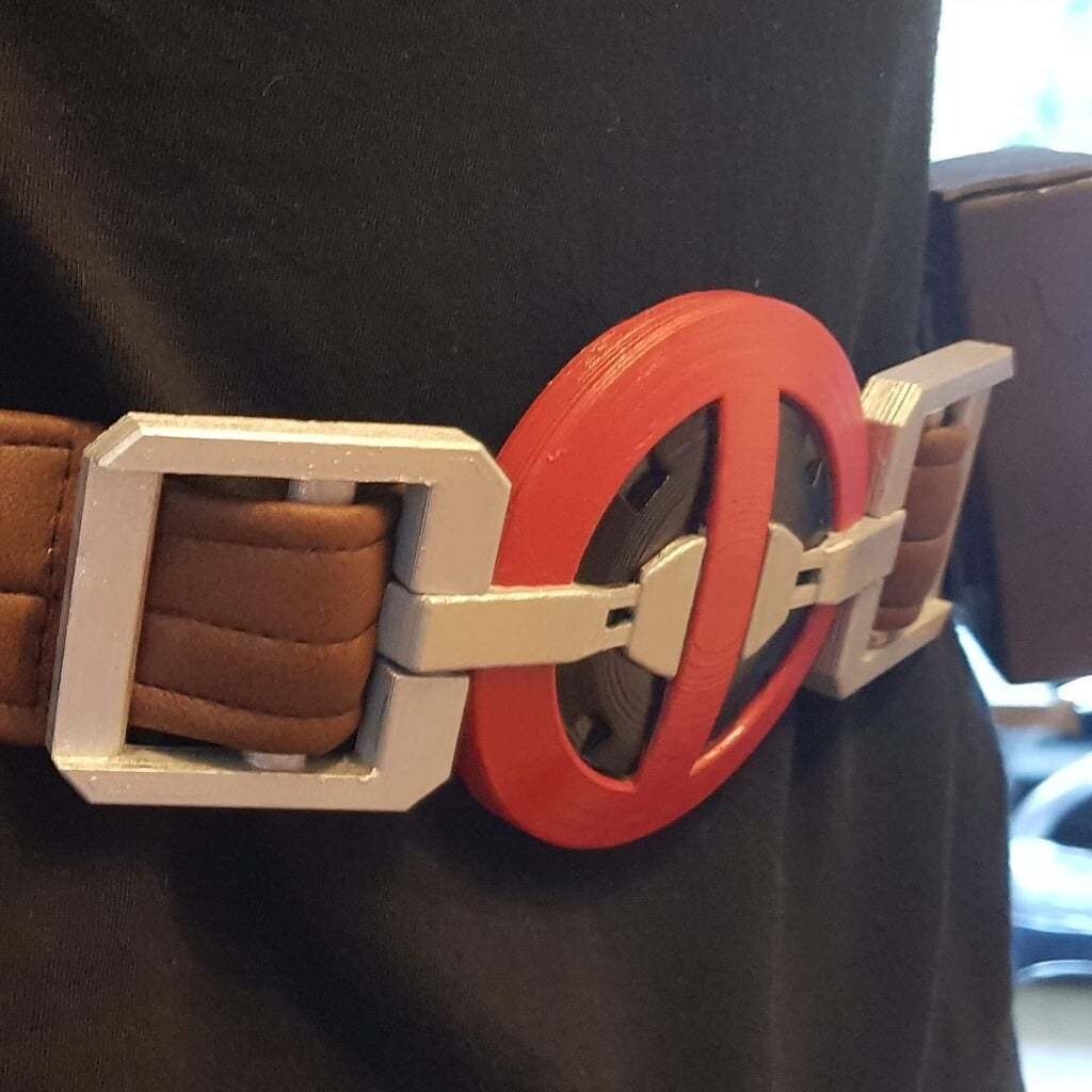 Deadpool Cosplay Belt Buckle 3D Printed - Gem