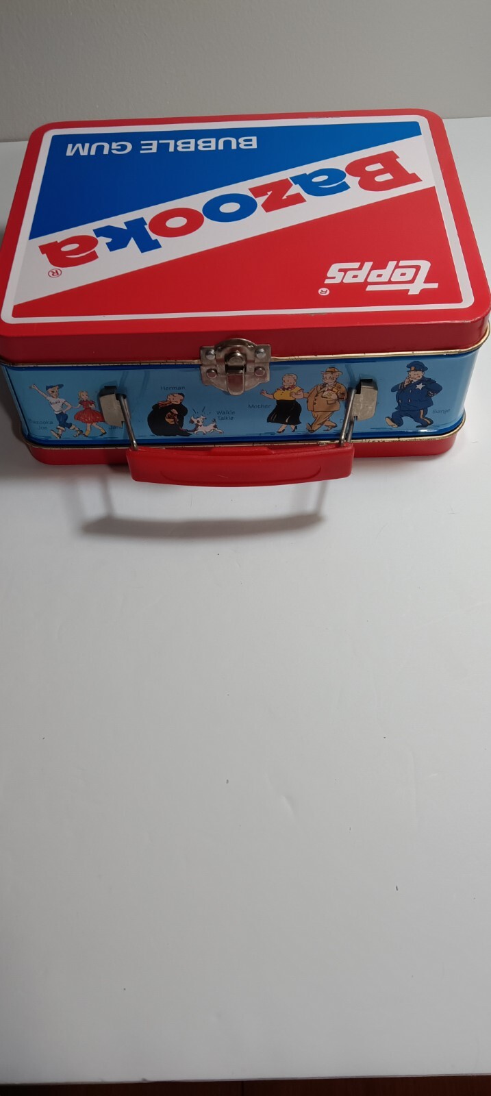Vintage Topps Bazooka Joe Character Bubble Gum Tin Metal Lunch Box | eBay
