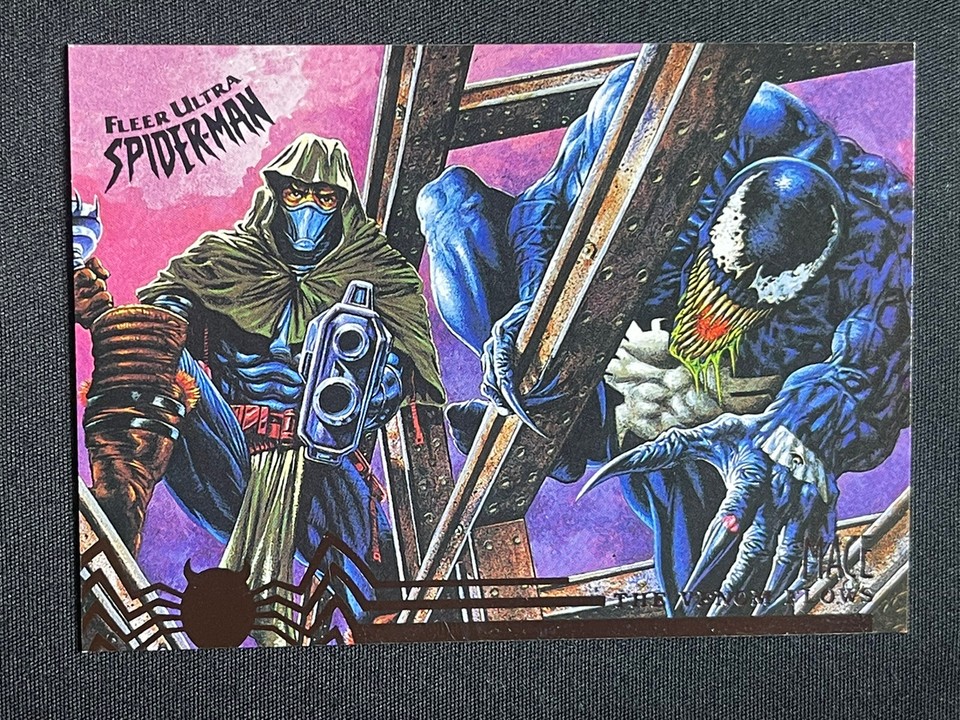 1995 Fleer Ultra Marvel Spider-Man Mace The Venom Flows #105 Venom And ...