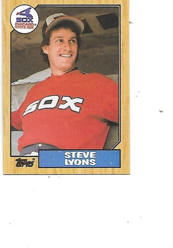 Steve Lyons 1987 Topps Baseball Card #511 White Sox NM | eBay