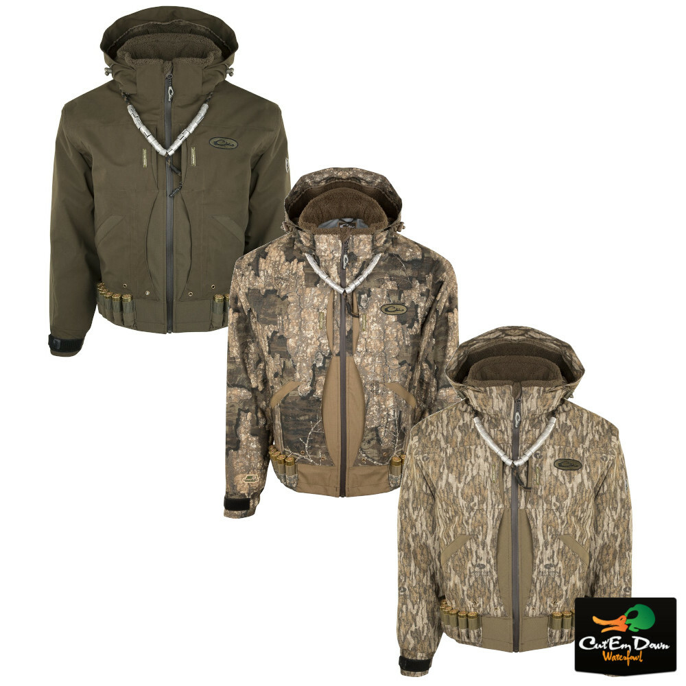 DRAKE WATERFOWL GUARDIAN ELITE FLOODED TIMBER JACKET INSULATED FULL ZIP ...