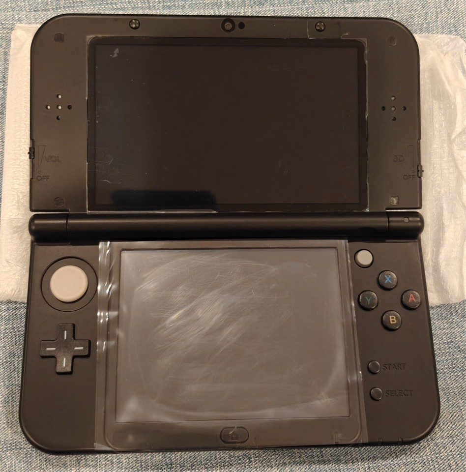 Nintendo New 3DS XL Sun and Moon Black *Aftermarket Shell* Console ...