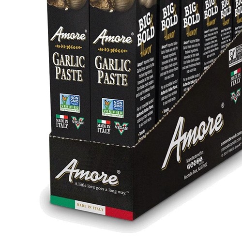 Fresh Vegan Garlic Paste - 3.2oz Squeeze Tube, Non-GMO & Made in Italy ...