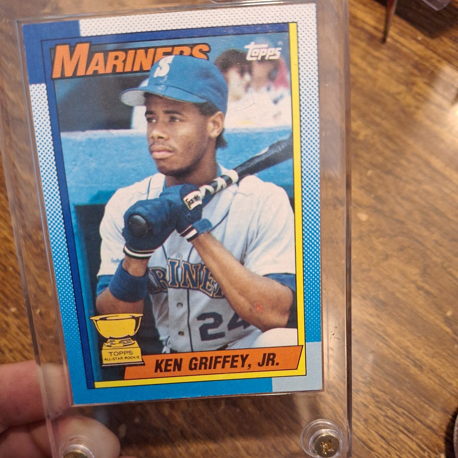 1990 Topps Ultra Rare KEN GRIFFEY JR All-Star Rookie #336 Bloody Scar ...