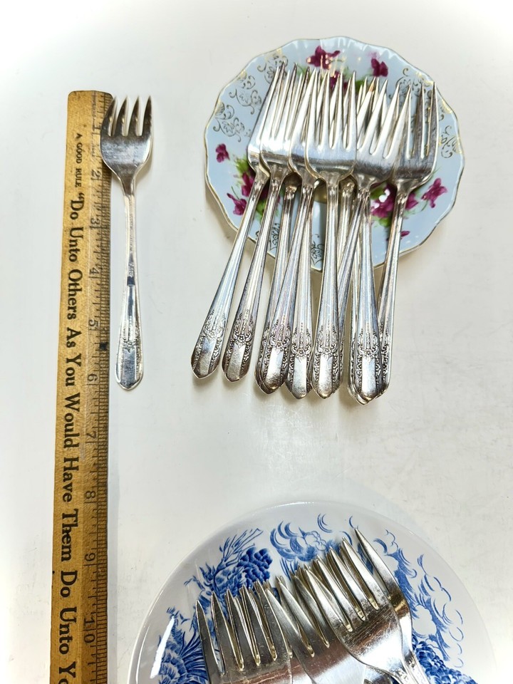 72 Forks - CAKE Salad DESSERT Silverplate Place Settings 6 Matching ...