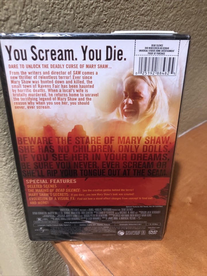 Dead Silence (DVD, 2007, Widescreen) Horror New Sealed 25192884825 | eBay