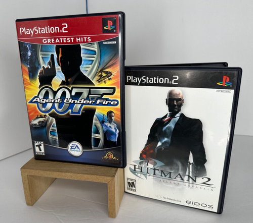 PS2 Game Lot - Hitman 2: Silent Assassin (2003) & 007 Agent Under Fire ...