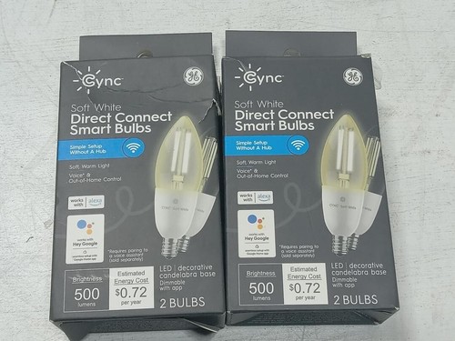 Lot of 2 GE Cync Direct Connect Smart Bulbs | eBay