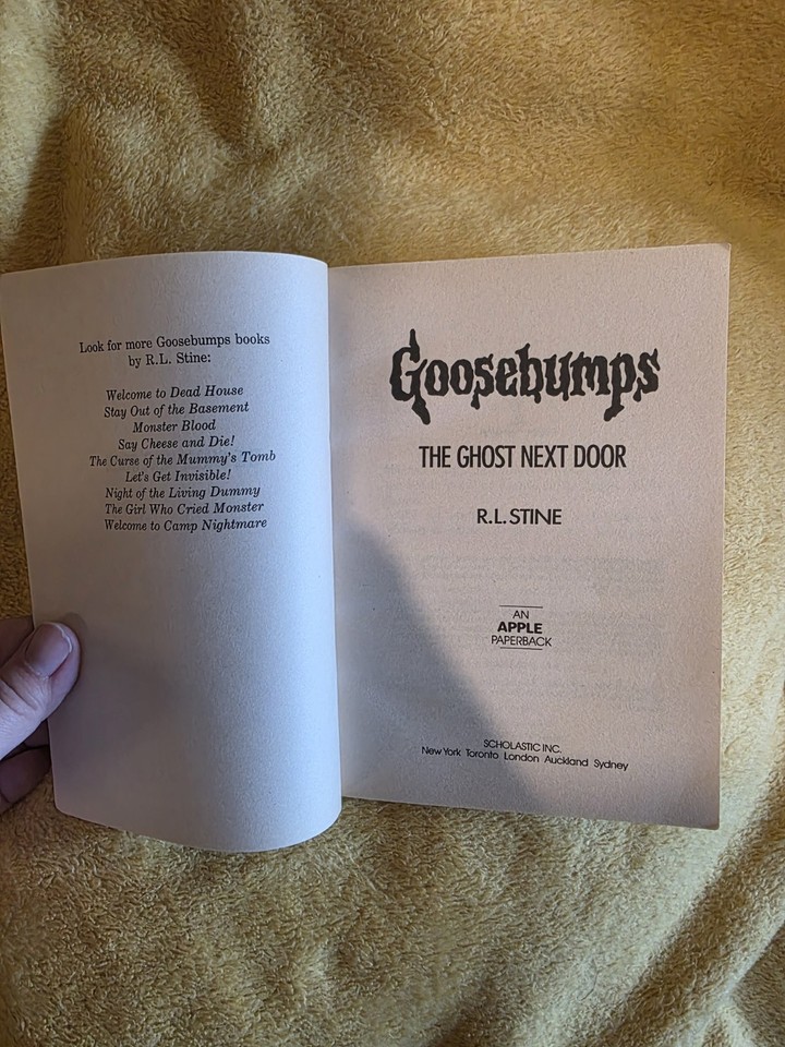 GOOSEBUMPS THE GHOST NEXT DOOR R L STINE GOOSEBUMPS | eBay