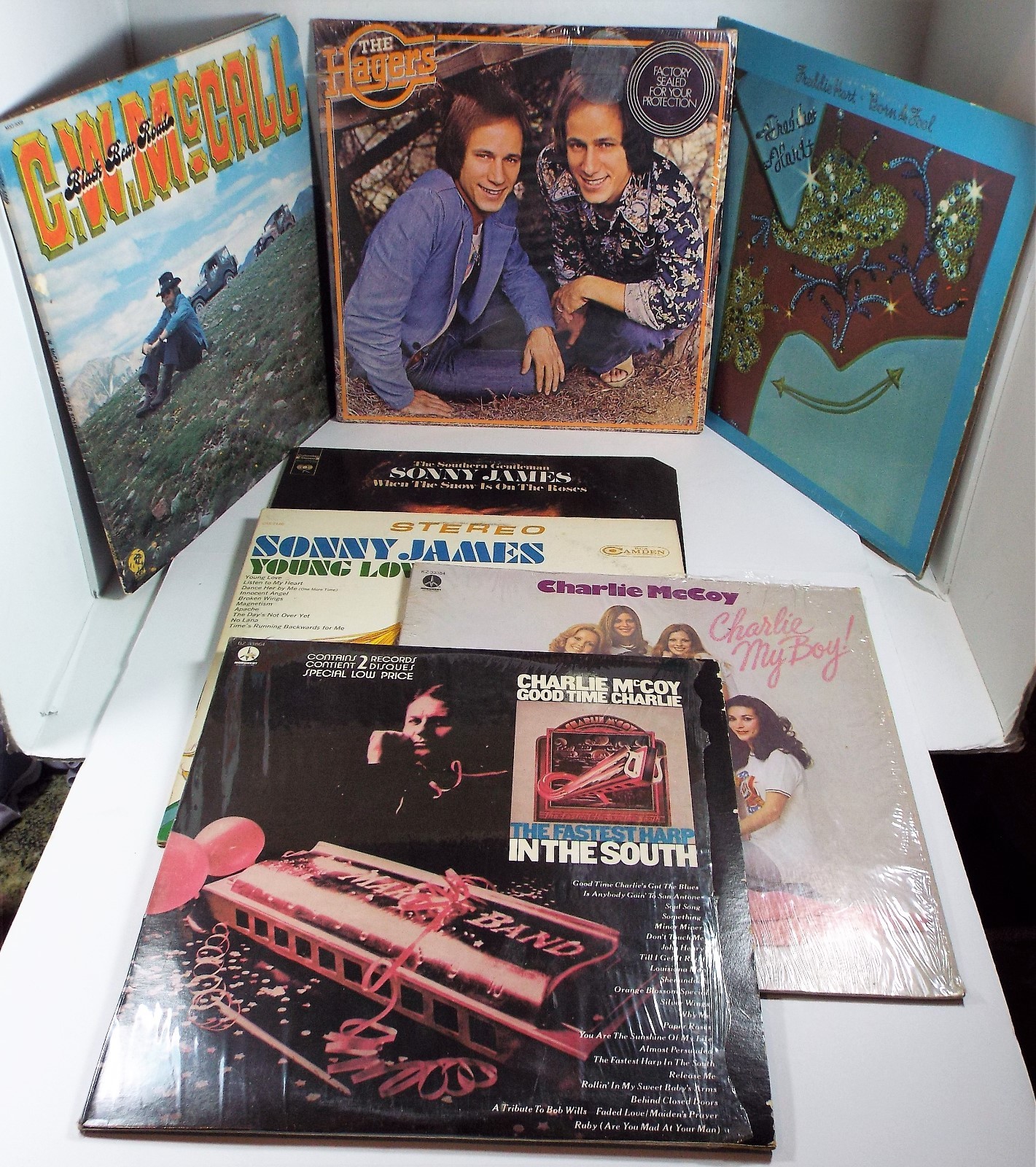 7 LP * Charlie McCoy / Sonny James / Freddie Hart / The Hagers / CW ...