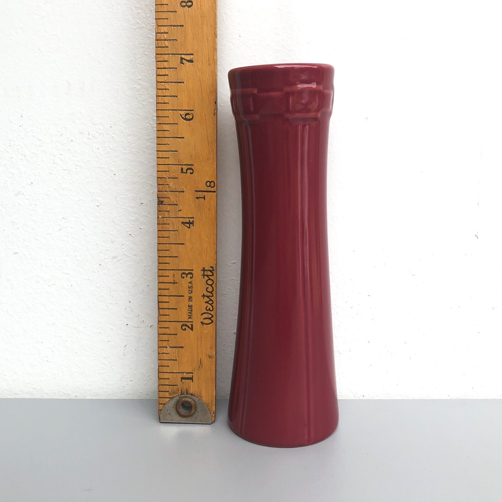 Longaberger Woven Traditions Bud Vase PAPRIKA Pottery 7” | eBay