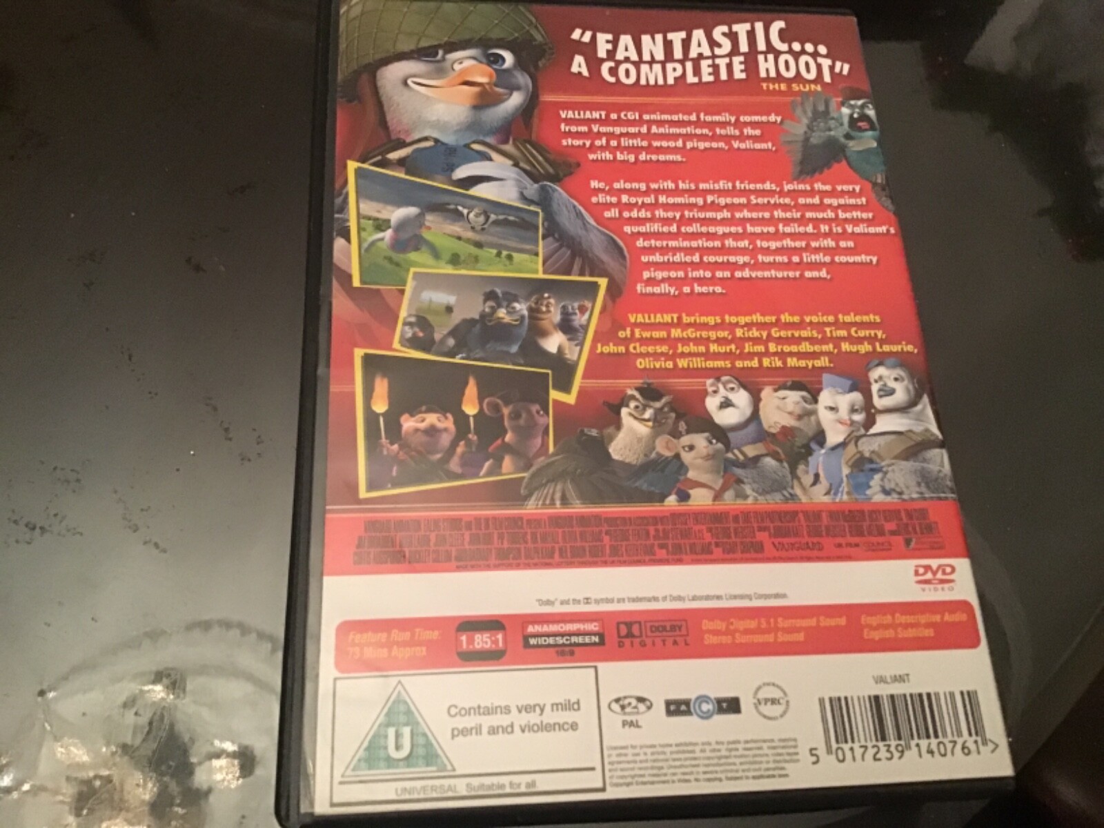 Valiant ( DVD, 2005, Animated Feature ) John Cleese , Tim Curry , Ricky ...