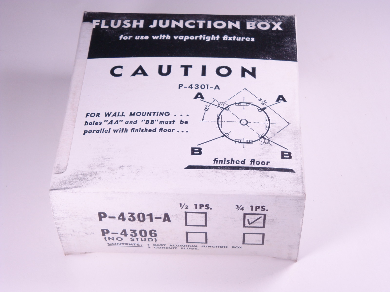 P-4301-A mcPhilben Lighting Flush Junction Box with Clear Finish 651747 ...