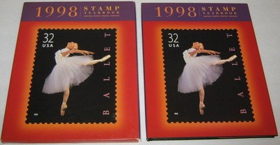 1998 U.S. Commemorative Stamp Collection Hardbound w/Sleeve ALL STAMPS ...