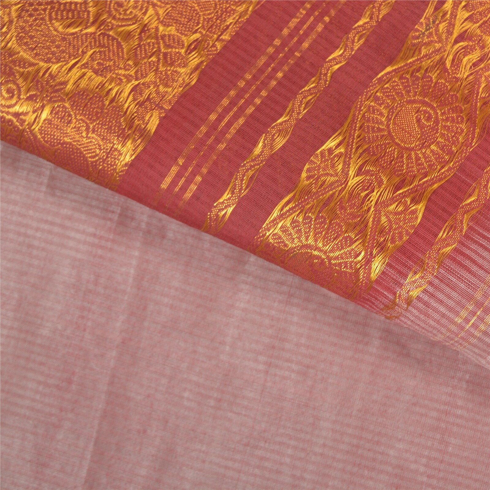 Sanskriti Vintage Red Heavy Wedding Sarees Blend Silk Woven Brocade ...