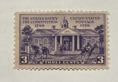 US Stamps Scott#835 - 3 Cent Constitution Ratification 150th Anniv ...