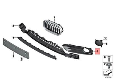 Genuine BMW F20 F21 114d 116d 116i 118d 118dX Closed Grid Right ...