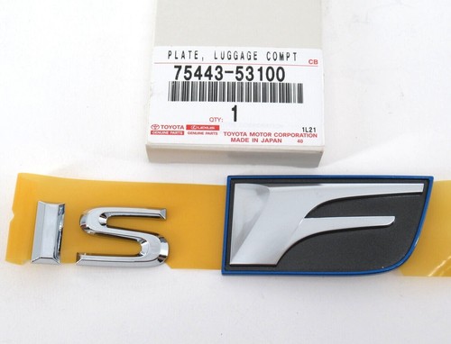 Genuine OEM Toyota Lexus 75443-53100 Rear 'IS F' Nameplate Badge 2008 ...