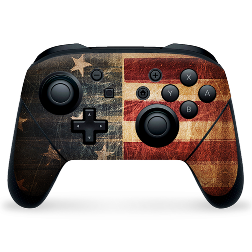Nintendo Switch Pro Controller Skin Decal Vinyl Wrap - vintage american ...