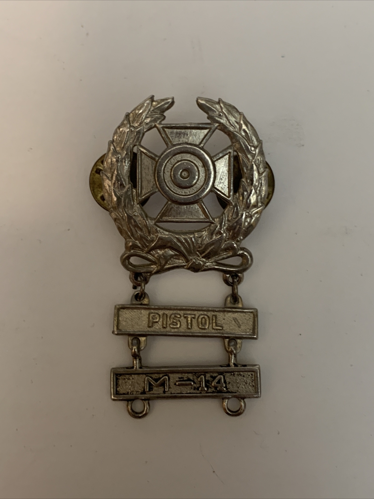 VINTAGE US ARMY EXPERT MARKSMANSHIP BADGE WITH 2 QUALIFICATION CLASPS ...
