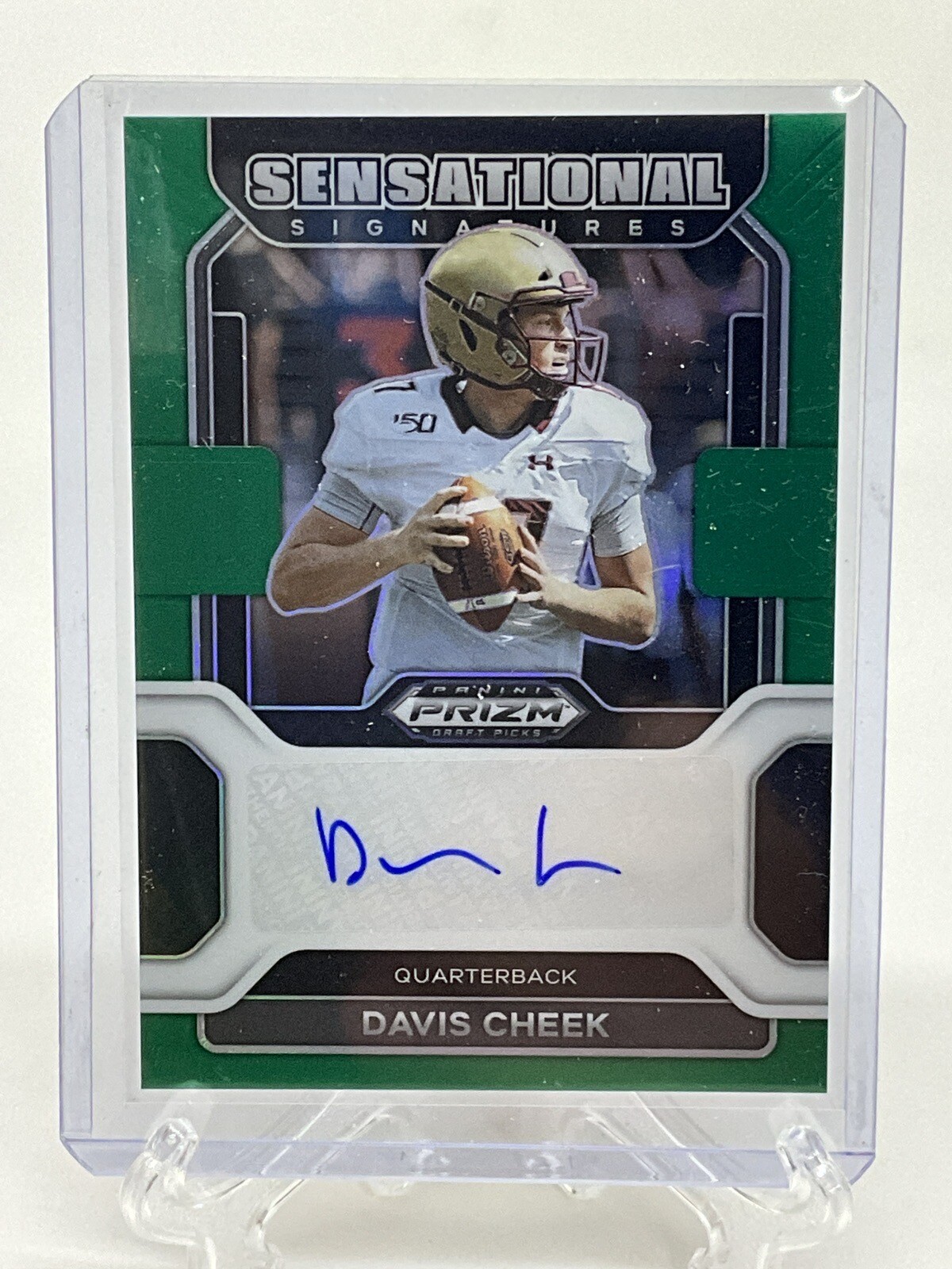 2022 Panini Prizm Draft Picks Green Parallel Davis Cheek #SS-DCH Auto | eBay