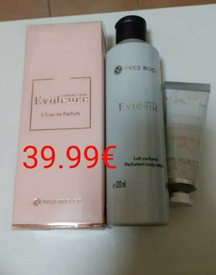 SET YVES ROCHER comme un evidence perfume 100 ml, body lotion and hand ...