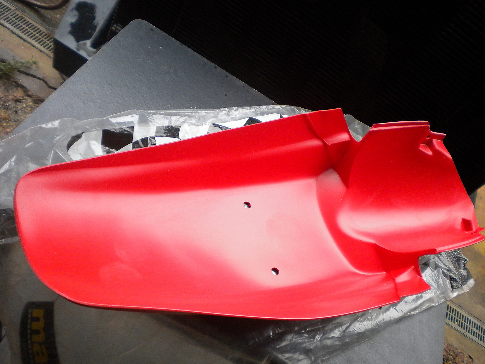 NOS Honda Vintage Maier Red MX Style Rear Fender 1996-2001 XR250R/400R ...