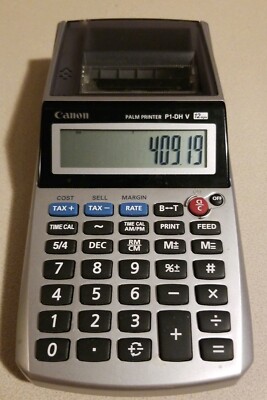 Canon 12 Digit Tax/Business Palm Printer Calculator P1-DH V Tested ...