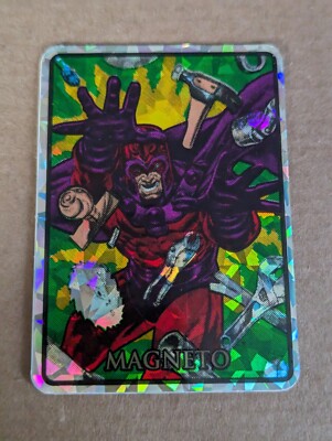 Magneto 90s Marvel Masterpieces Prism Vending Sticker NM | eBay