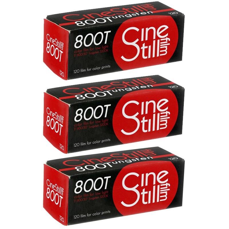 800 ISO Color Camera Films Cinestill 800T Tungsten 120 Film - 800 ISO ...